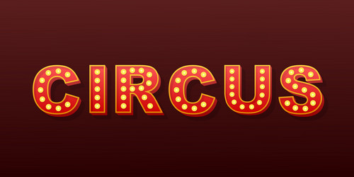 Circus labels carnival retro banner signs Vector Image