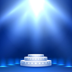 Blue stage lighting Royalty Free Vector Image - VectorStock