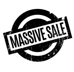 Massive sale rubber stamp Royalty Free Vector Image