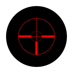 Sight sign red icon Royalty Free Vector Image - VectorStock