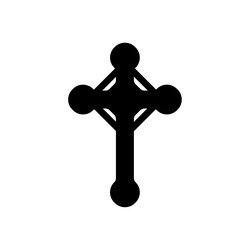 Christian cross halloween vampire defense Vector Image