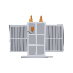 Impedance electrical transformer cartoon Vector Image