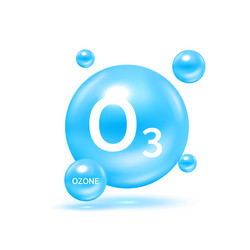 Oxygen o2 ozone o3 molecule models Royalty Free Vector Image