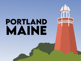 Portland Maine Skyline Vector Images (29)