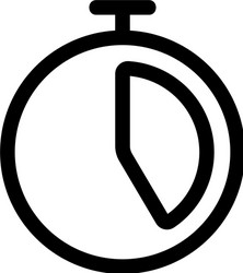 1 minute timer stopwatch or countdown icon time Vector Image