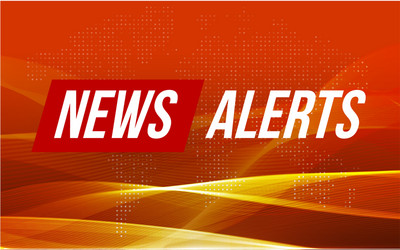 Modern futuristic template for news on background Vector Image