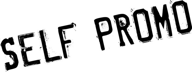 Self promo rubber stamp Royalty Free Vector Image