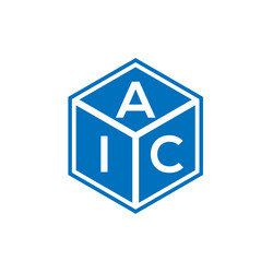 Aic letter logo design on white background Vector Image