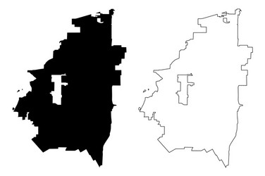 Texas Map Arlington Vector Images (31)