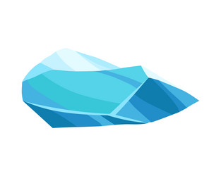 Cartoon ice crystals cold frozen blocks Royalty Free Vector