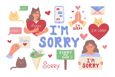 Emoticon Sorry Text Vector Images (40)