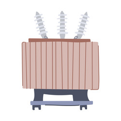 Impedance electrical transformer cartoon Vector Image