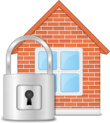 Brick house Royalty Free Vector Image - VectorStock