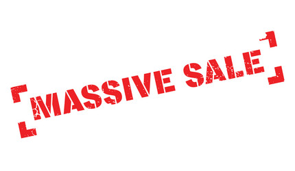 Massive sale rubber stamp Royalty Free Vector Image