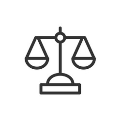 Cube scale with arrows scalability concept linear Vector Image