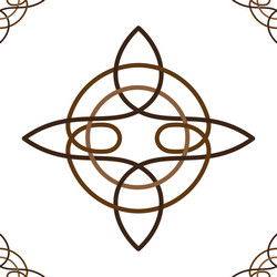 Celtic quaternary knot Royalty Free Vector Image