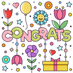 Congrats Royalty Free Vector Image - VectorStock