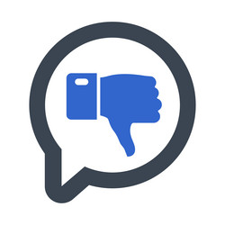 Negative review icon Royalty Free Vector Image