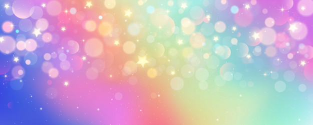 Glitters rainbow sky shiny rainbows pastel color Vector Image