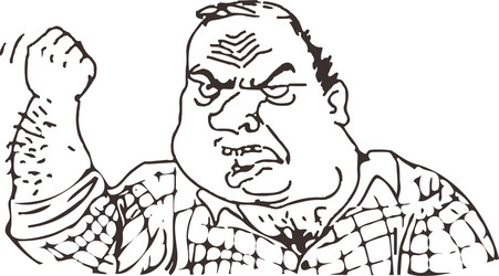 Why guy meme face for any design isolated Vector Image