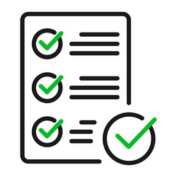 Assessment checklist icon feedback or checklist Vector Image