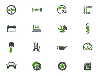 Car service icon set Royalty Free Vector Image