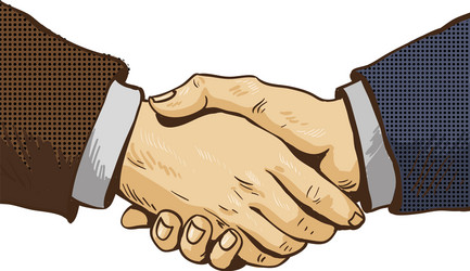 Two Friends Shake Hands Cartoon Vector Images (over 190)