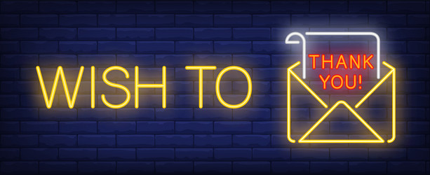 Thank you neon sign Royalty Free Vector Image - VectorStock