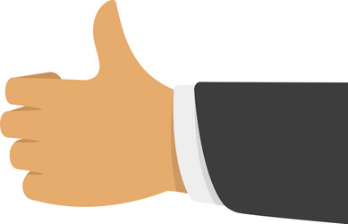 Hand thumb up Royalty Free Vector Image - VectorStock