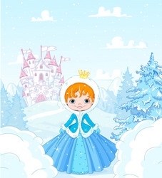 Winter princess Royalty Free Vector Image - VectorStock