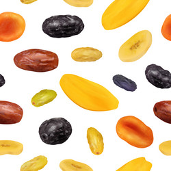 Dried fruits for healthy snack food design Vector Image