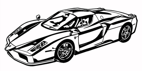 Ferrari 488 pista Royalty Free Vector Image - VectorStock