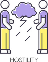 Hostility icon Royalty Free Vector Image - VectorStock