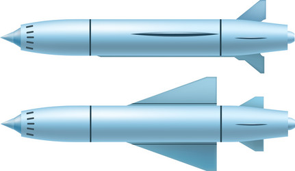 Flying cruise missiles Royalty Free Vector Image