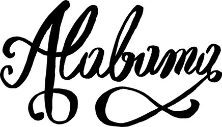 Usa states name phrase brush calligraphy Vector Image