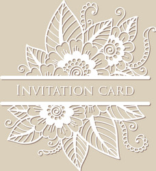 Lace card Royalty Free Vector Image - VectorStock