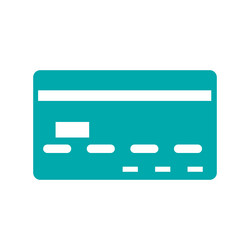 Credit card scan icon or verification Royalty Free Vector