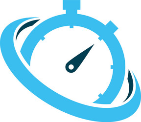 Stopwatch timer logo designs template Royalty Free Vector