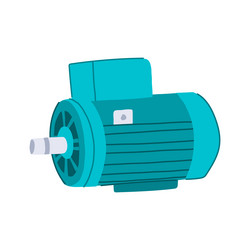 Magnetic electric motor cartoon Royalty Free Vector Image