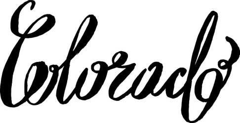 Usa states name phrase brush calligraphy Vector Image