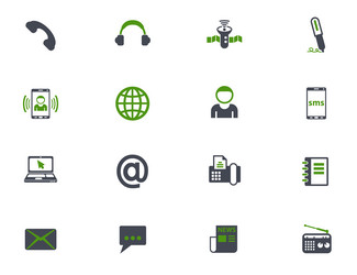 Communication icon set Royalty Free Vector Image