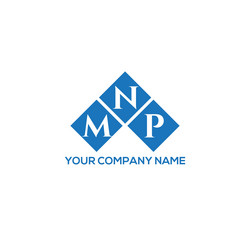 Mnp letter technology logo design on white Vector Image