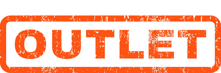 Outlet rubber stamp Royalty Free Vector Image - VectorStock