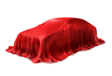 Cloth covered car Royalty Free Vector Image - VectorStock