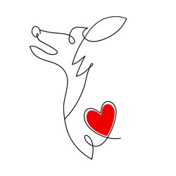 Dog Logo in Heart Vector Images (over 4,100)