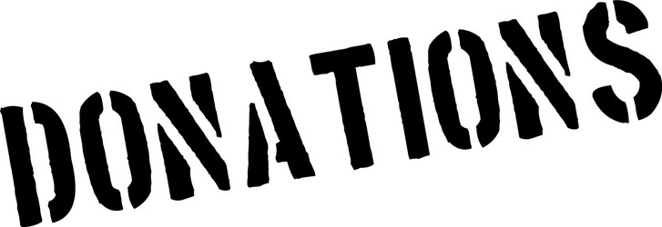 Donations wanted rubber stamp Royalty Free Vector Image