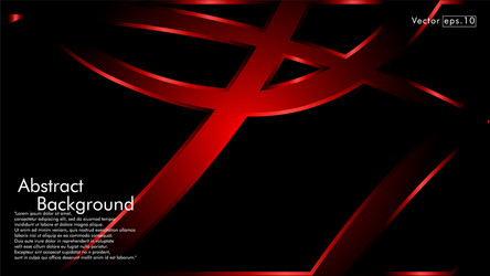 Dynamic Red Ribbon Wave Background Royalty Free Vector Image