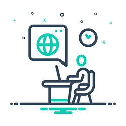 Internet user Royalty Free Vector Image - VectorStock