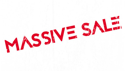 Massive sale rubber stamp Royalty Free Vector Image