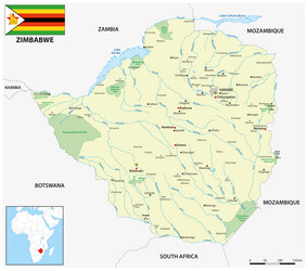 Administrative map city tshwane pretoria Vector Image